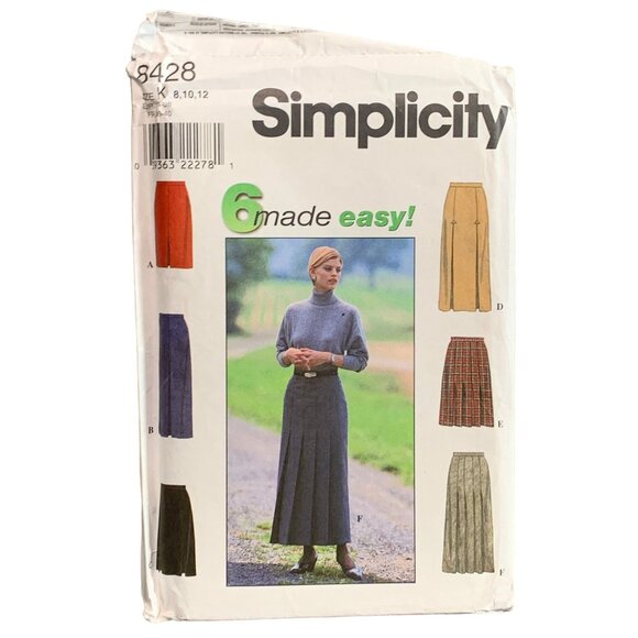 Simplicity | Other | Simplicity 8428 Womens Skirt Sewing Pattern Sizes ...